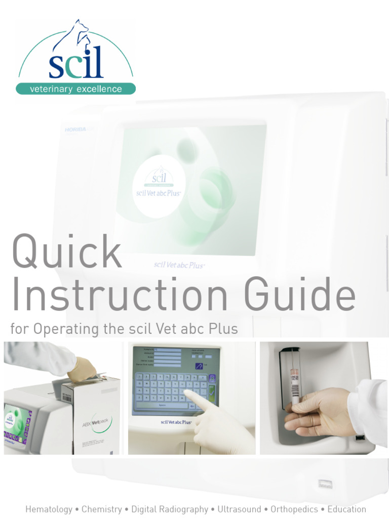 Quick Instruction Guide Scil Vet Abc Plus | PDF | Printer (Computing ...