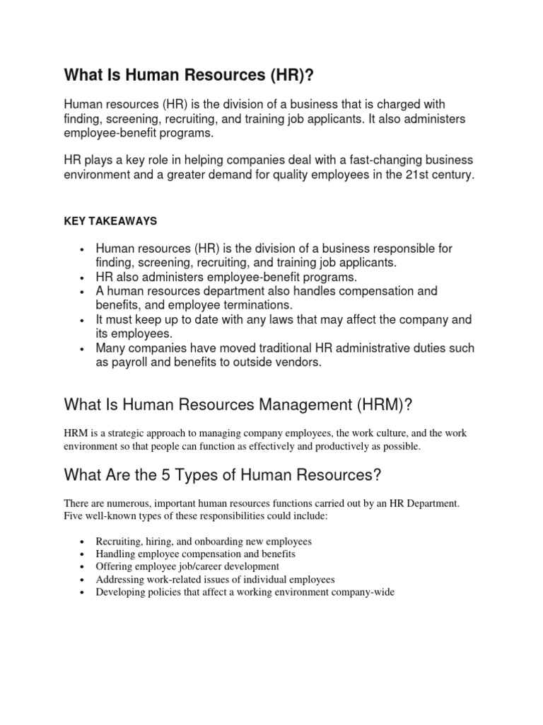 Human Resources | PDF | Recruitment | Human Resource Management