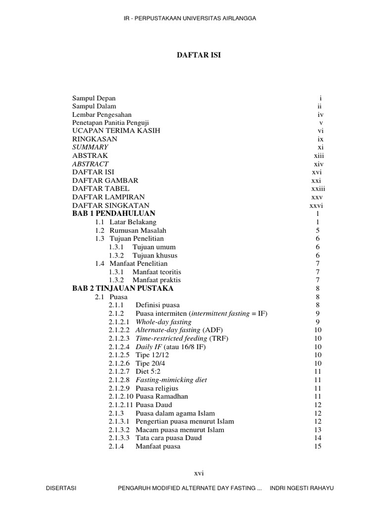 Intermitten Fasting Airlangga | PDF