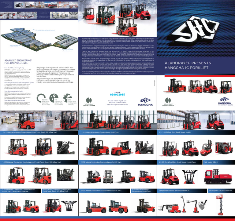 Hangcha Brochure | Download Free PDF | Forklift | Truck