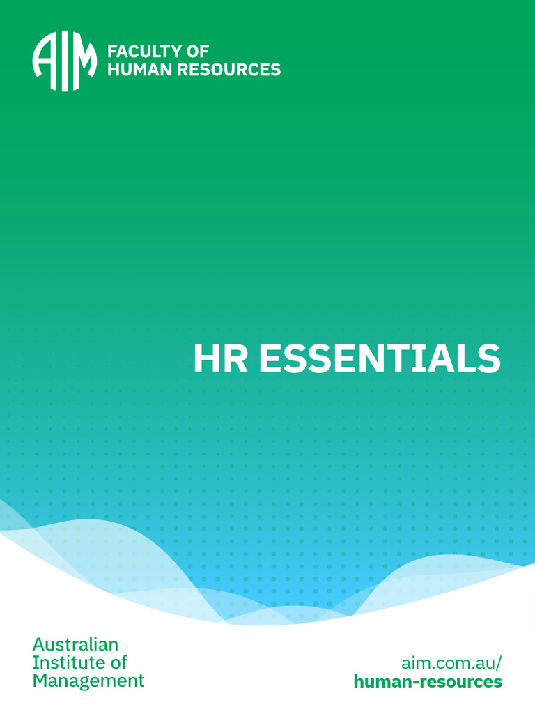 AIM - HR Essentials | PDF | Human Resource Management | Educational Technology