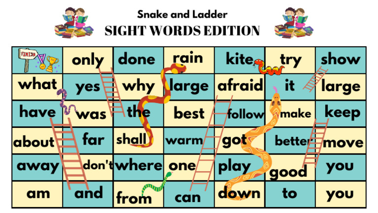 Snake and Ladder - Sight Words | PDF