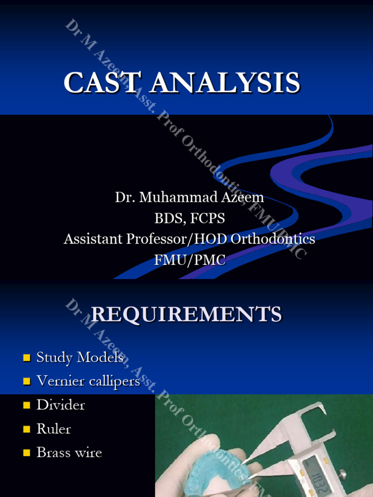 Cast Analysis and Mixed Dentition Analysis | PDF | Dentistry Branches | Dental Anatomy