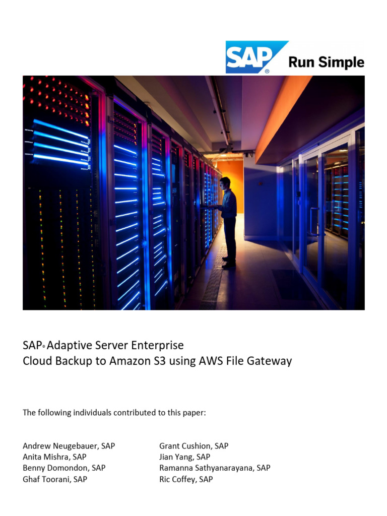 White Paper ASE Cloud Backup | PDF | Backup | Amazon Web Services