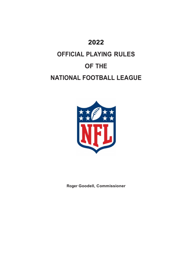 2022 NFL Rulebook Final | PDF | Gridiron Football | Football Codes