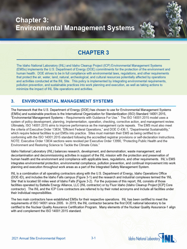 Chapter 3 Environmental Management Sytems | PDF | Waste | Climate Resilience