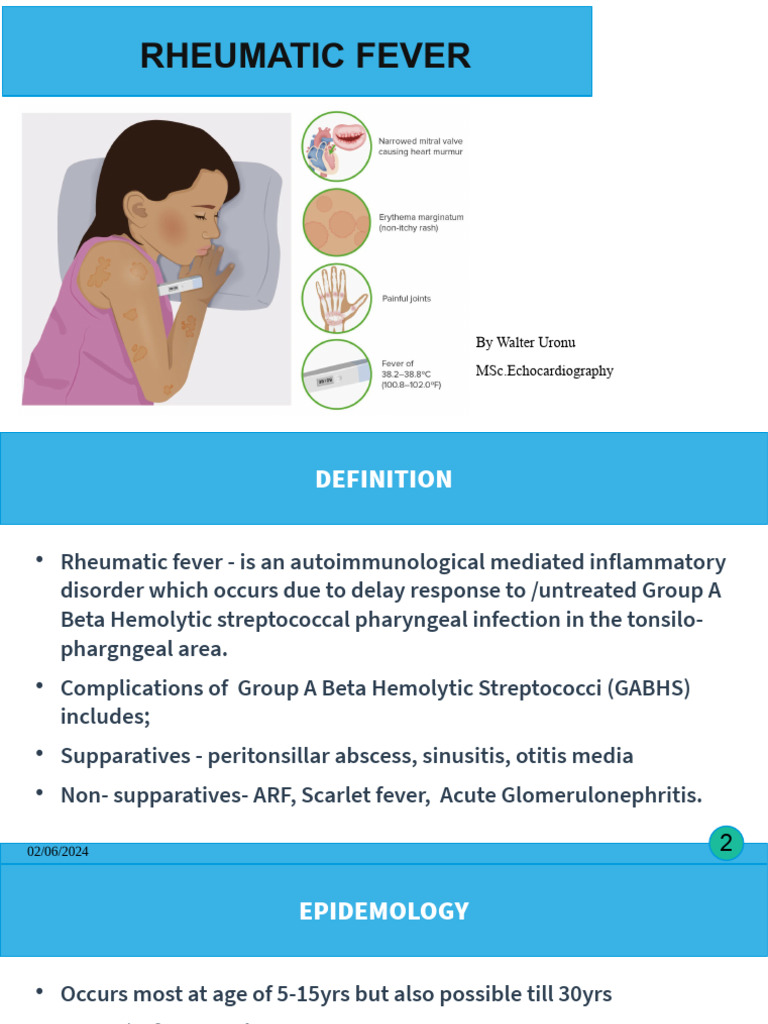 Rheumatic Fever | PDF | Streptococcus | Medical Specialties