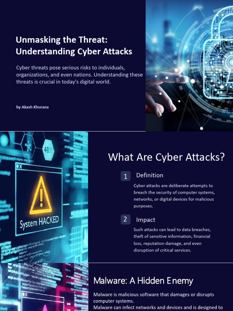 Cyber Attacks. Akash Khurana | PDF | Malware | Security