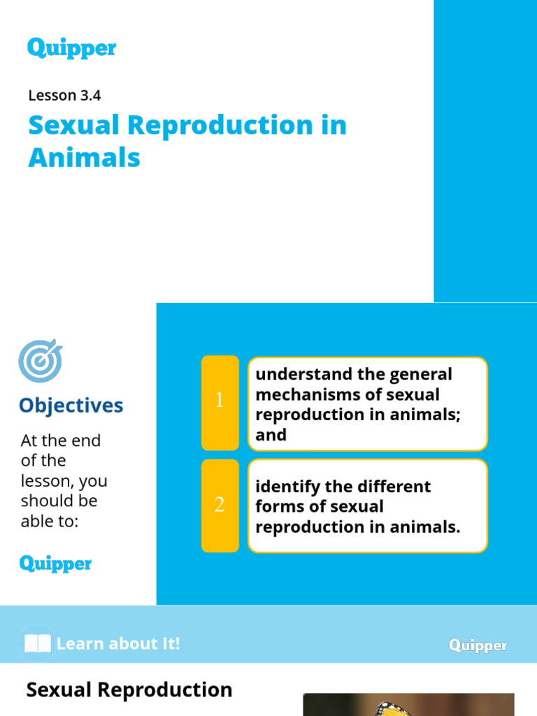 Earth and Life Science SHS 3.4 Sexual Reproduction in Animals ...