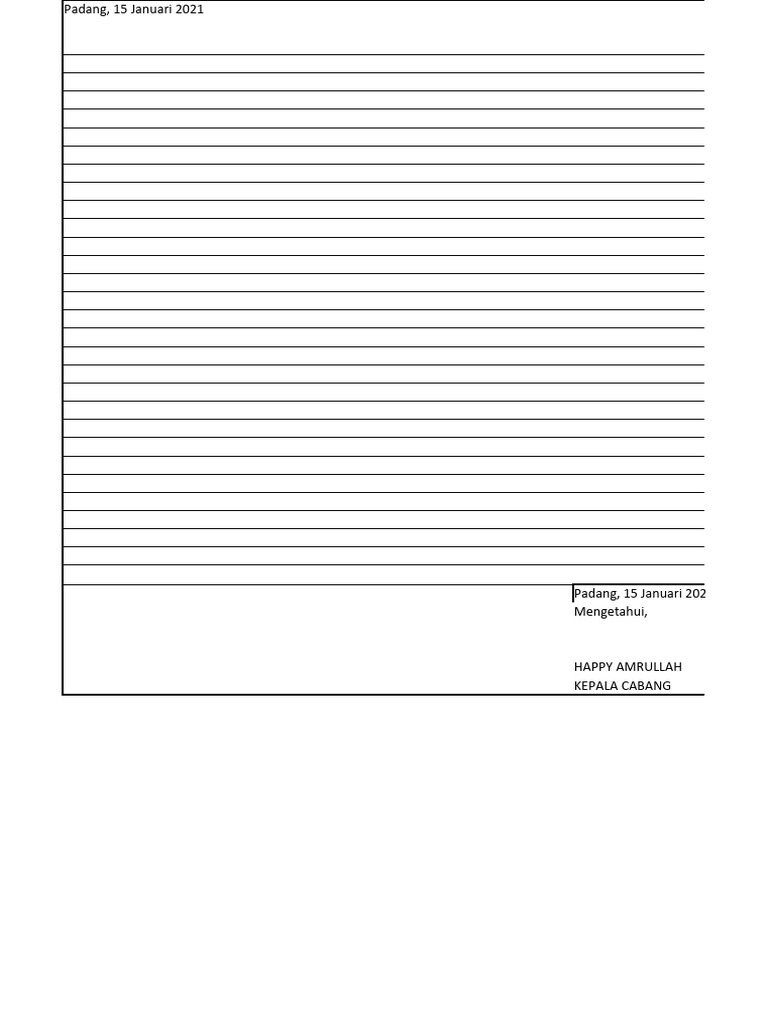 1. FORM ABSENSI BRIEFING | PDF