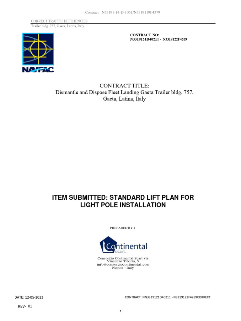 Standard Lift Plan - Rev01 | PDF | Crane (Machine) | Elevator