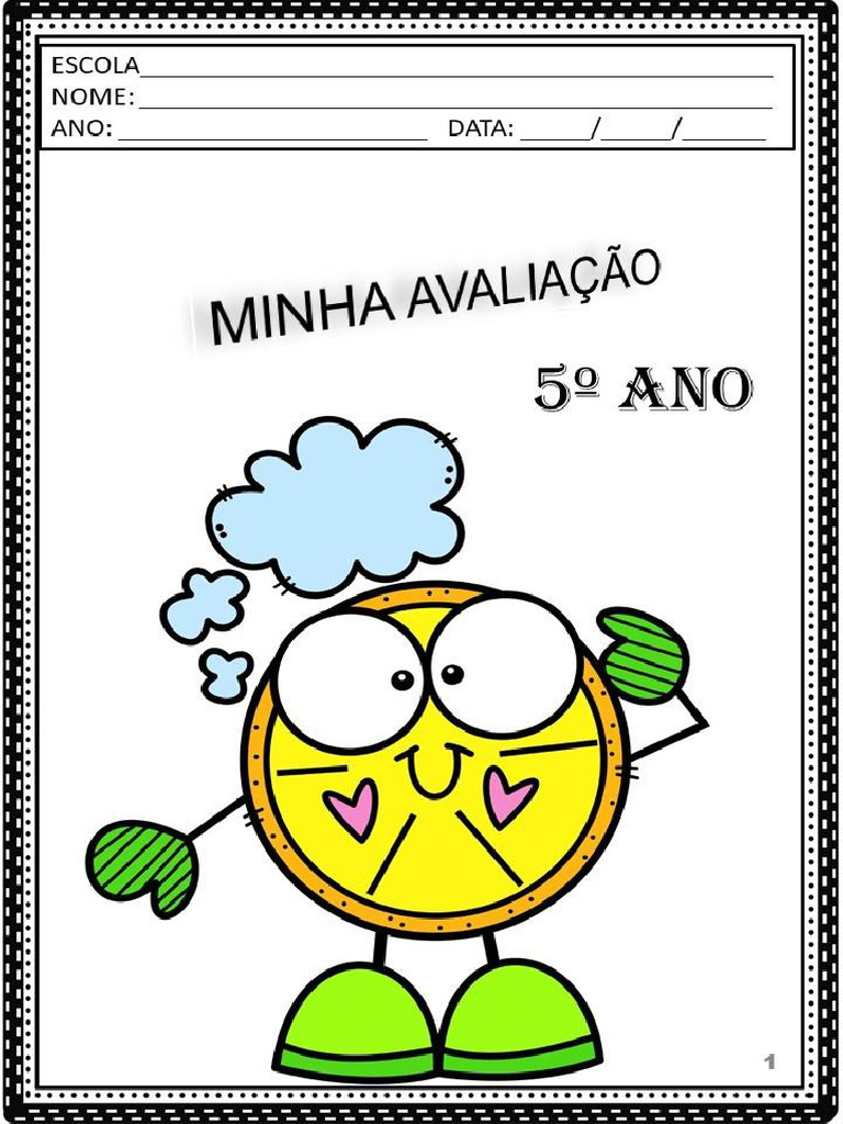 Minha Avaliação 5º Ano VV PDF | PDF Minha Avaliação 5º Ano VV PDF | PDF