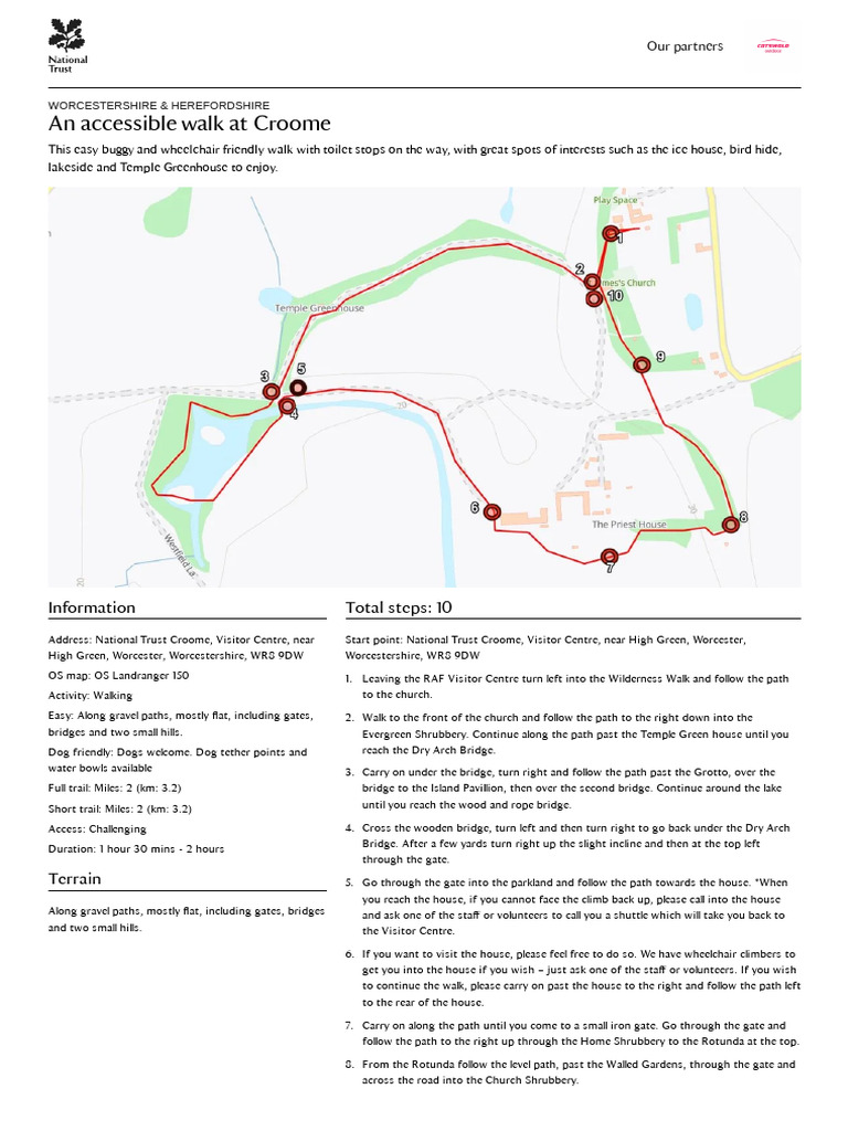 Croome Accessible Walk Walking | PDF | Outdoor Recreation