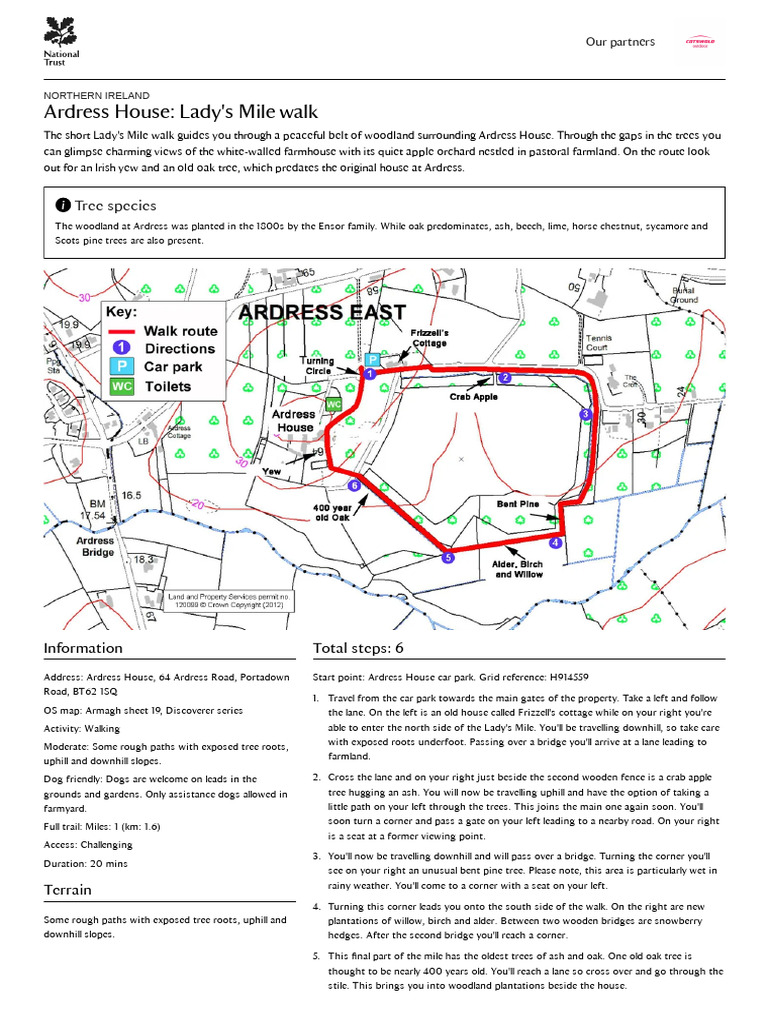 Lady's Mile Walk at Ardress House | PDF | Trees | Botany