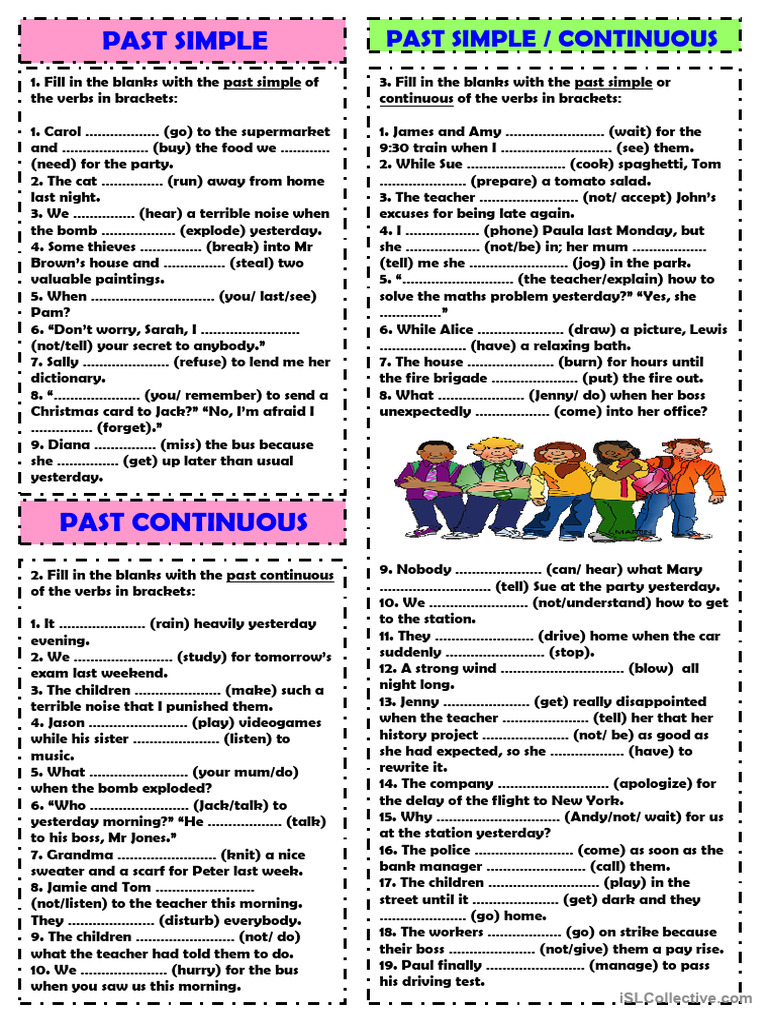 Past Simple - Past Continuous | PDF