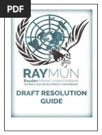 MUN draft resolution format | PDF
