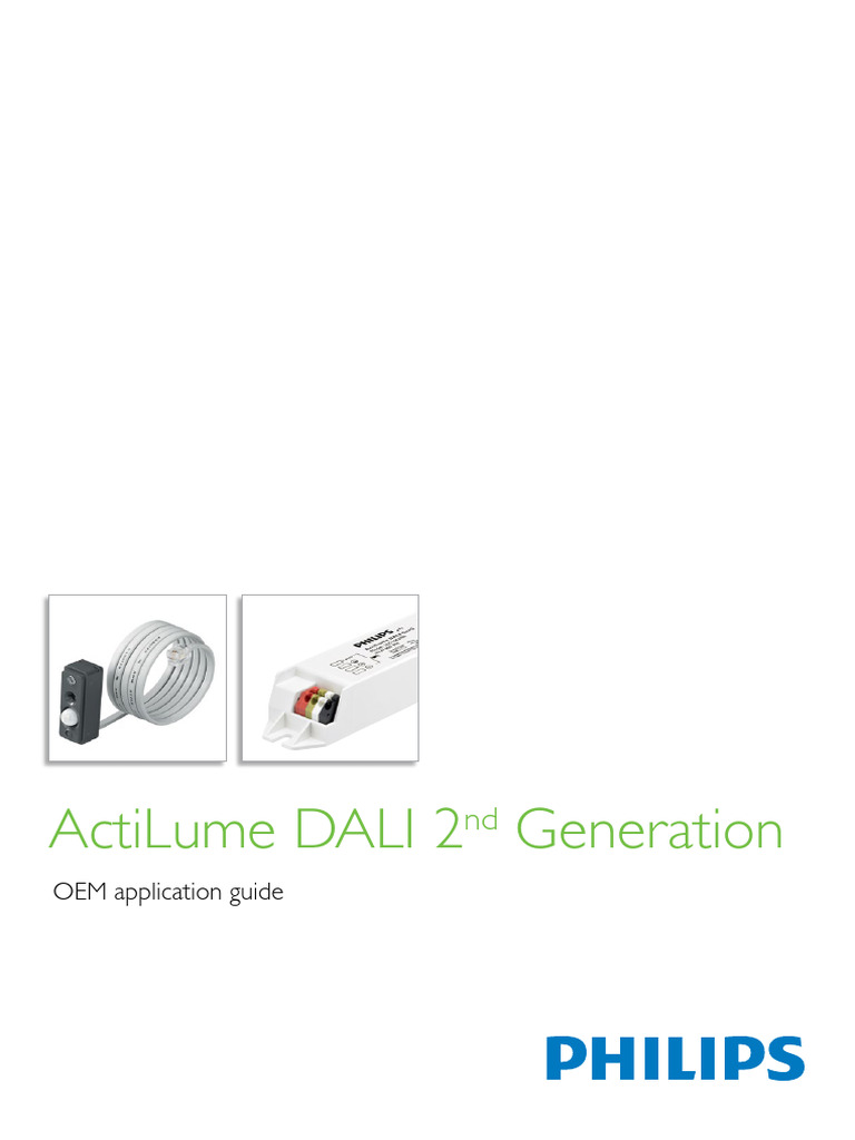 Philips Actilume DALI-Gen2 (D2) Sensor | PDF | Electrical Engineering