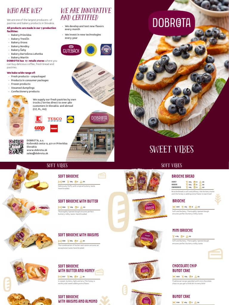 Dobrota Bakery: Quality Pastries & Bread | PDF | Cakes | Chocolate