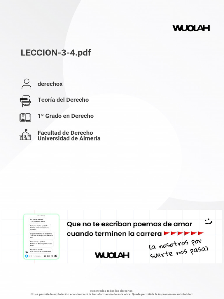 Wuolah Free LECCION 3 4 | PDF | Proposición | Estatuto de limitaciones