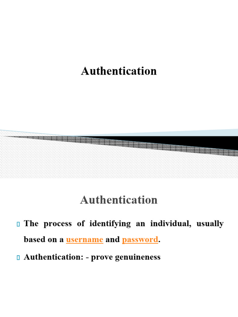 Authentication | PDF | Authentication | User (Computing)