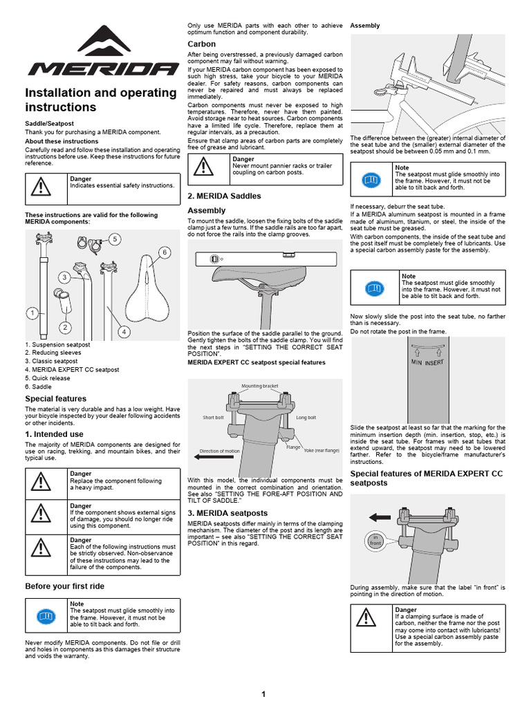 merida-saddles-en | PDF | Manufactured Goods | Mechanical Engineering