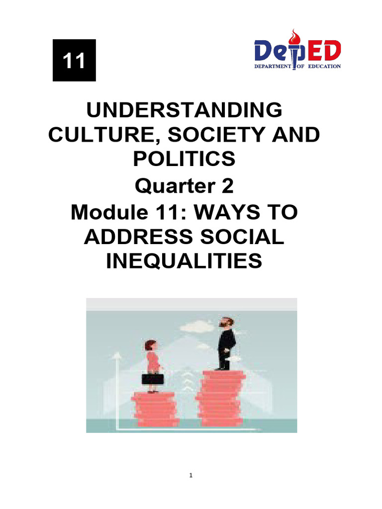M11-WAYS-TO-ADDRESS-SOCIAL-INEQUALITIES | PDF | Social Inequality | Discrimination & Race Relations