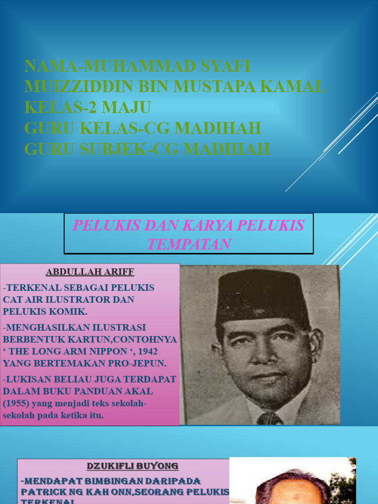 Pelukis Dan Karya Pelukis Tempatan | PDF