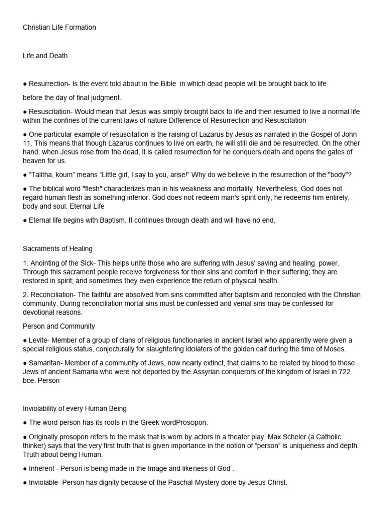 Christian Life Formation | Download Free PDF | Eternal Life ...