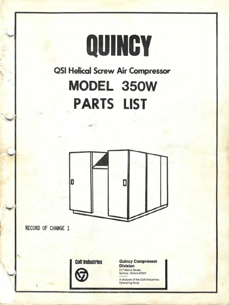 Manual Partes QUINCY | PDF | Building Engineering | Manufactured Goods