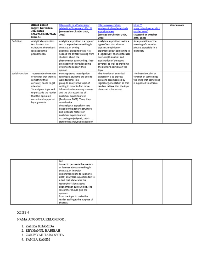 Analytical Exposition Text | PDF | Logic | Human Communication