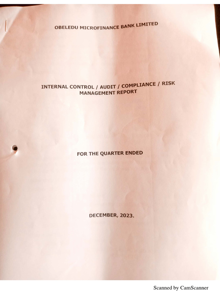 Omfb 4TH Quarter Report | PDF