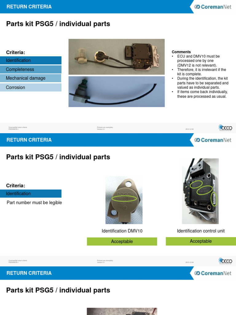 Parts-kit-PSG5 | PDF | Mechanical Engineering | Manufactured Goods