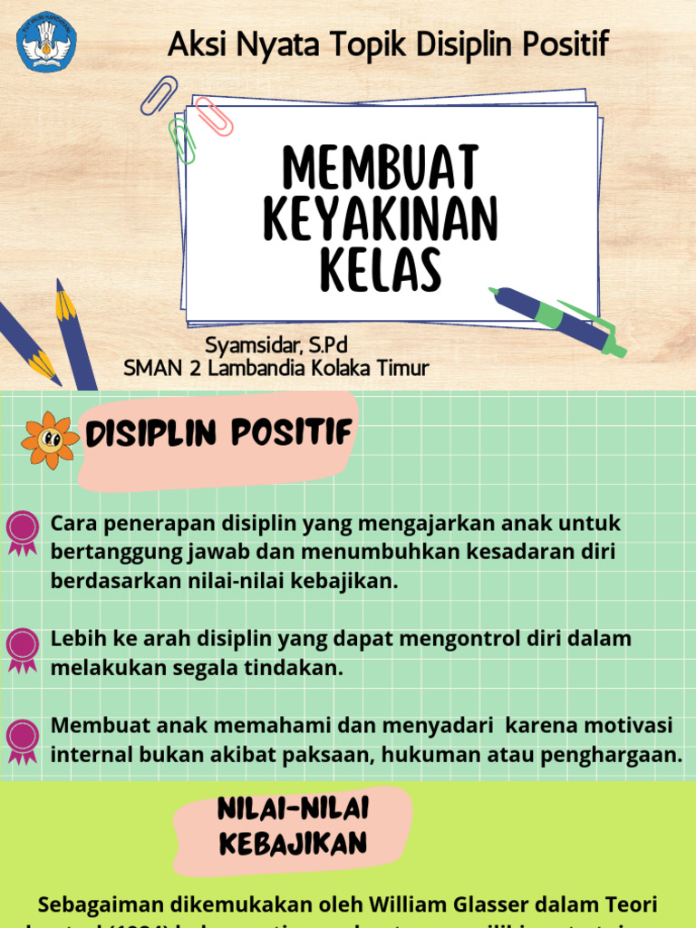 Aksi Nyata Topik Disiplin Positif - PMM | PDF Aksi Nyata Topik Disiplin Positif - PMM | PDF