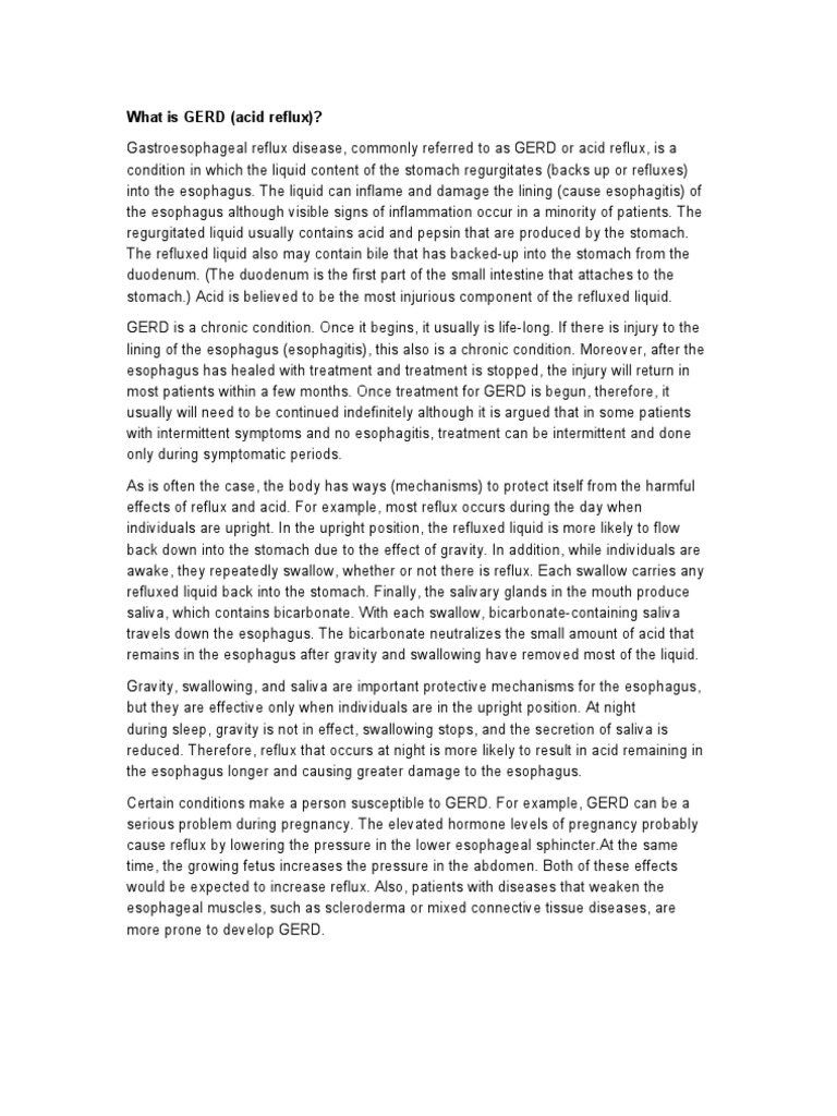 An In-Depth Explanation of Gastroesophageal Reflux Disease (GERD ...