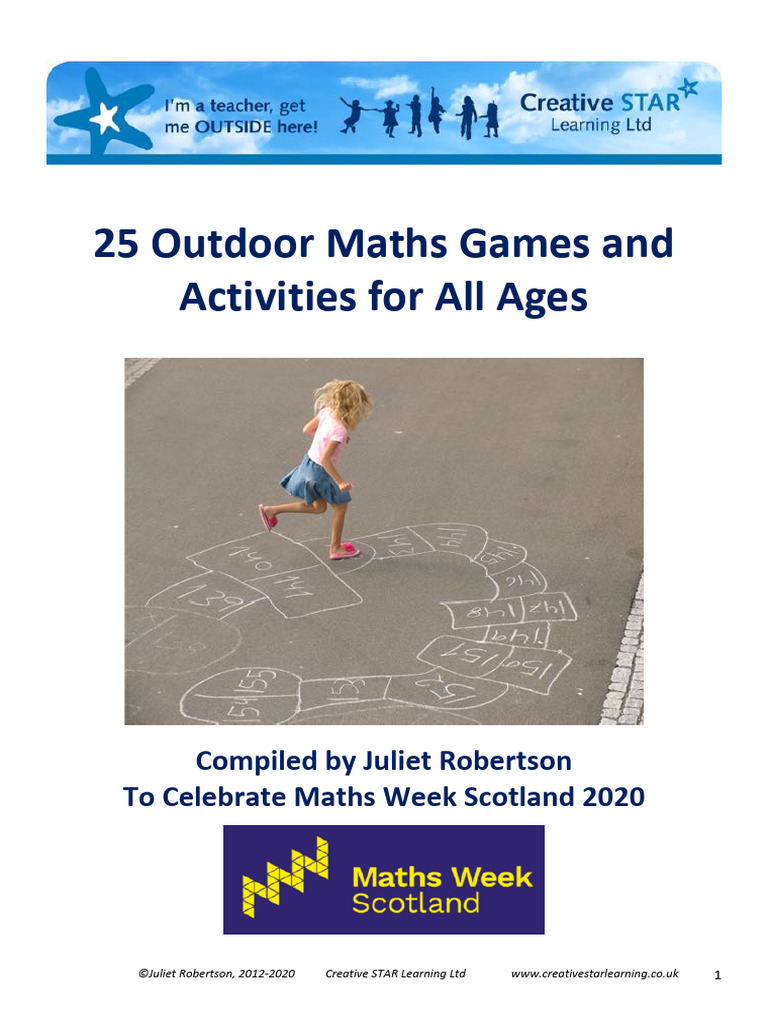 25 Outdoor Maths Games For Everyone | PDF | Mathematics