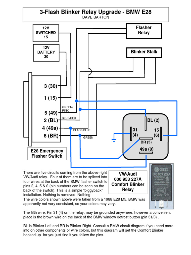 Blinkerdiagram E28 | PDF