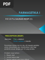 Panduan Penulisan Resep Obat | PDF | Memasak, Makanan, & Anggur