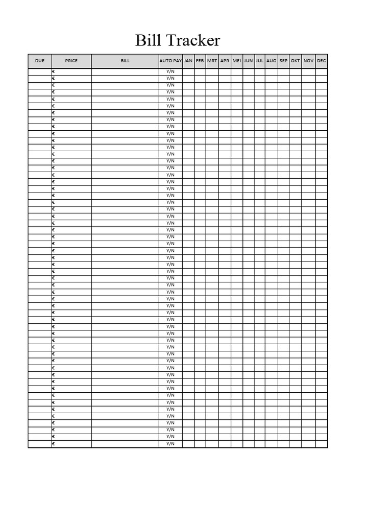 Bill Tracker | PDF