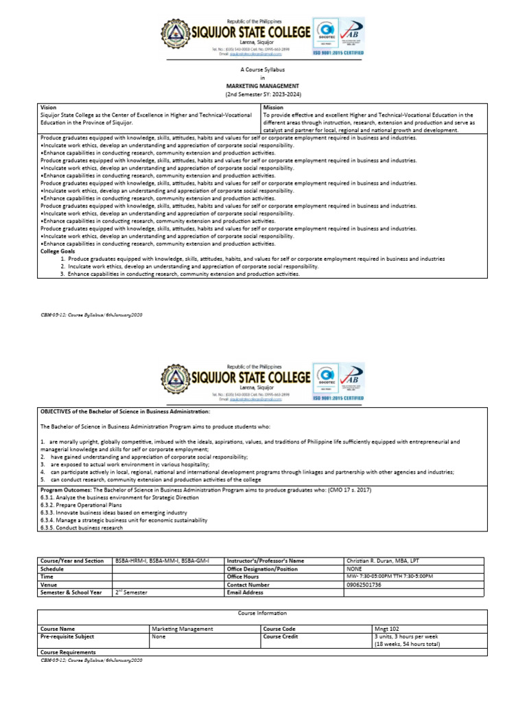 Ok - MNGT 102 Marketing Management | PDF | Marketing | Pricing