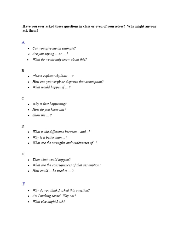 Why Questions Worksheet | PDF | Argument | Logical Consequence
