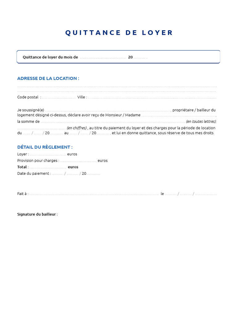 quittance-de-loyer | PDF