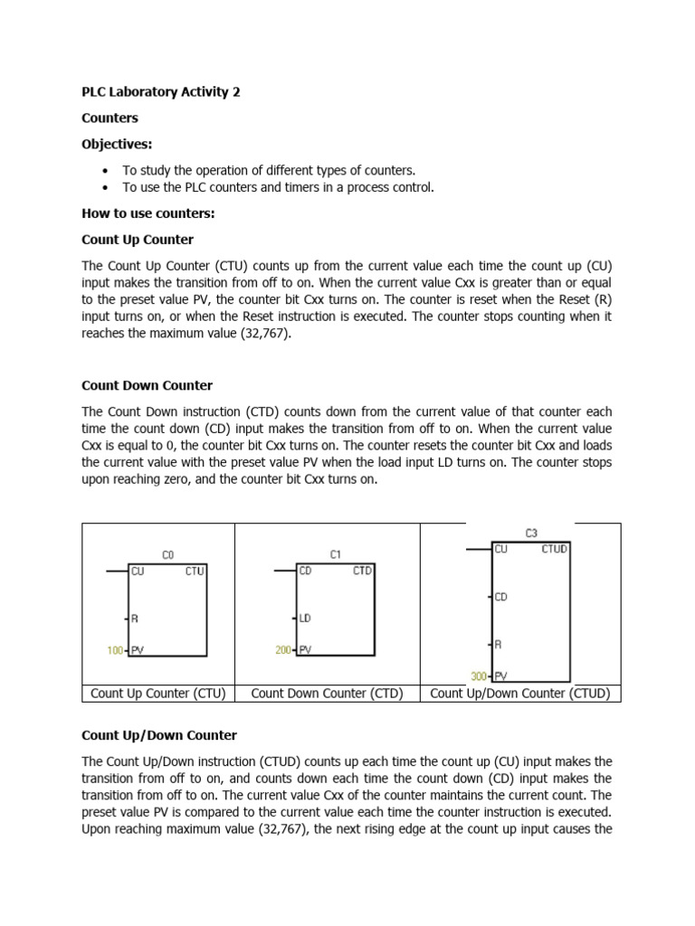 PLC-Laboratory-Activity-2 | PDF | Computer Architecture | Electrical Engineering