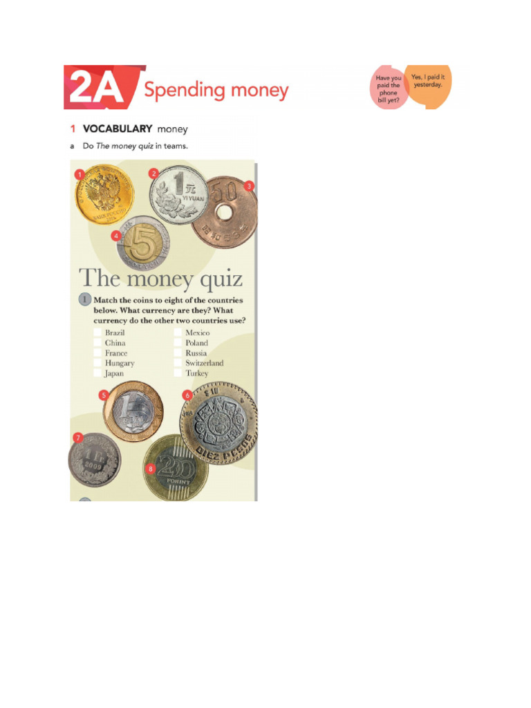 English File Intermediate Unit 2 A | PDF