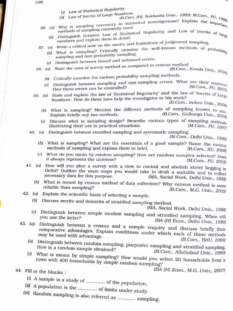 Statistical Regularity and Sampling Methods | PDF | Mean | Sampling (Statistics)