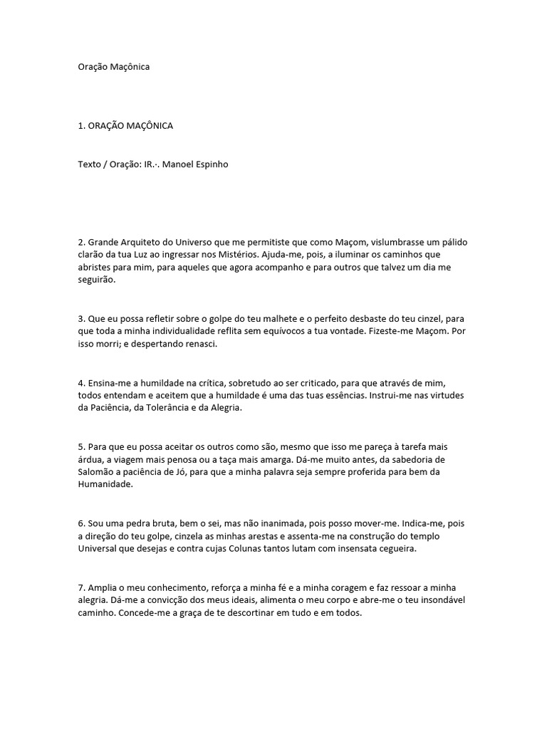 Masonic Prayer | PDF