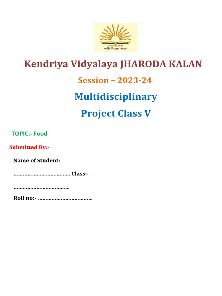 MDP Class V | PDF