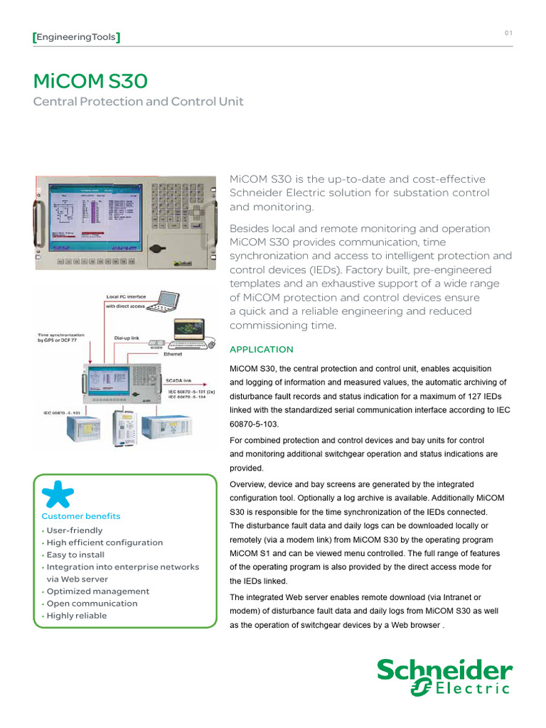 Micom S30: Central Protection and Control Unit | PDF | World Wide Web ...