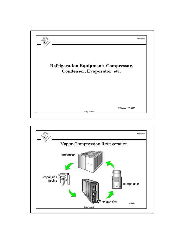 03 Refr Equipment | PDF | Heat Exchanger | Cold