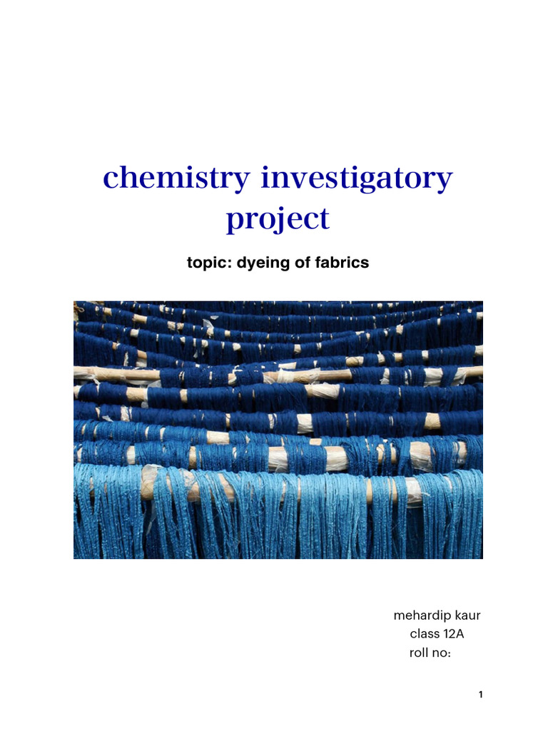 Chem Pro 3 | PDF | Dye | Dyeing