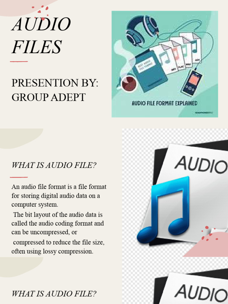 Audio Files Group Adept | PDF | Mp3 | Data Compression
